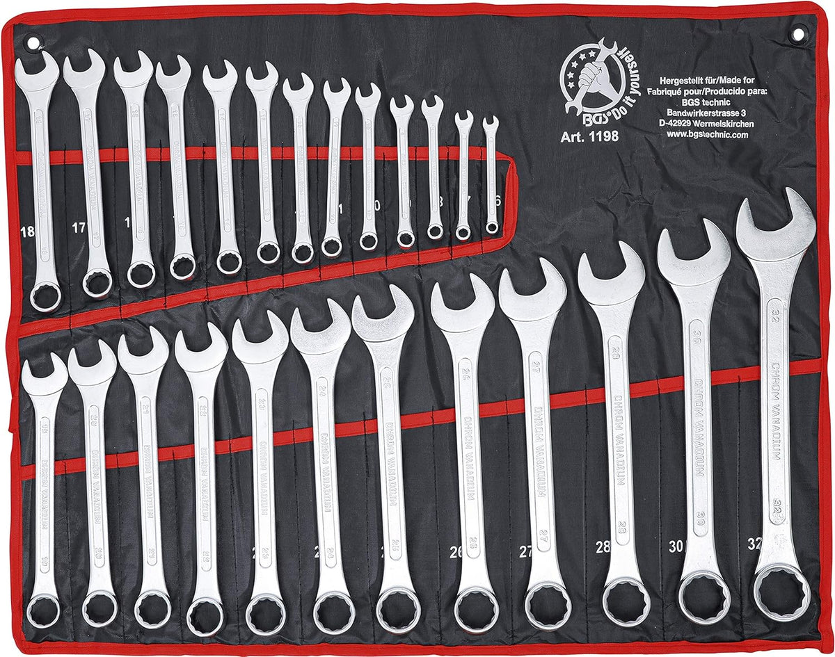Combination Spanner Set | 6 - 32 mm | 25 pcs. – Indisaurus